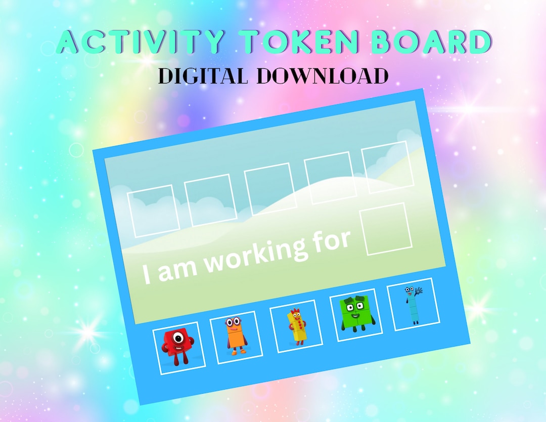 Digital Download Number Blocks Token Economy Board Aba Reward System ...
