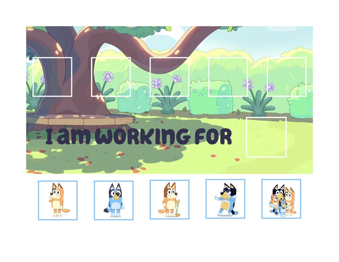 Bluey ABA Token Board Kids Autism Reward System 5 - Etsy