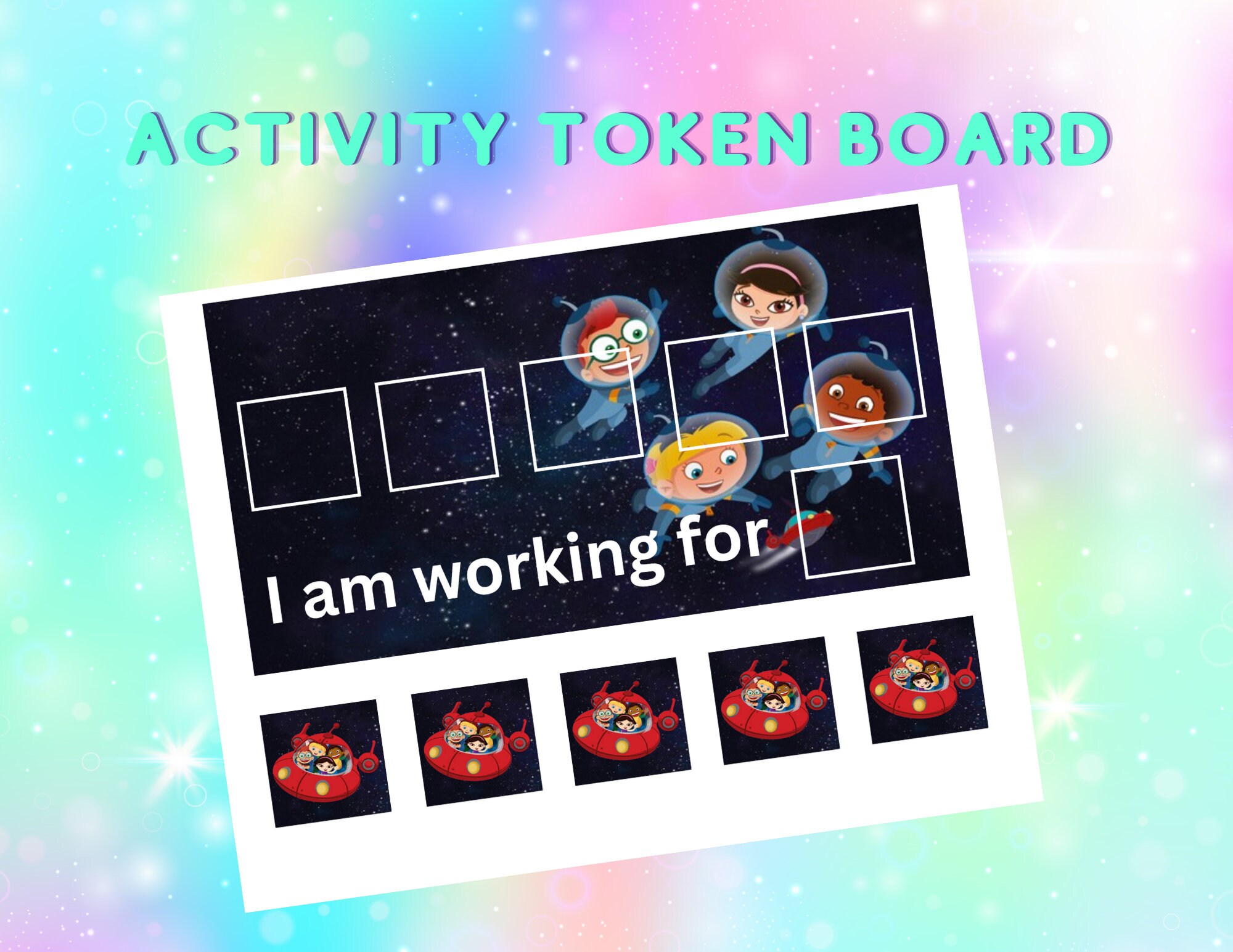 Digital Download Little Einsteins Token Economy Board ABA - Etsy