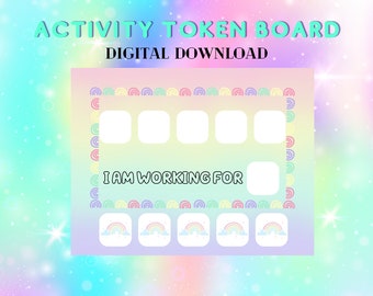 Printable Rainbow Token Board for School, Preschool & Home - Etsy