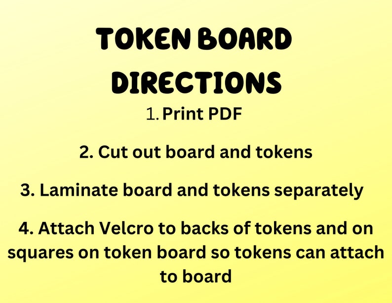 ABA Token Board Kids Autism Reward System 5 - Etsy