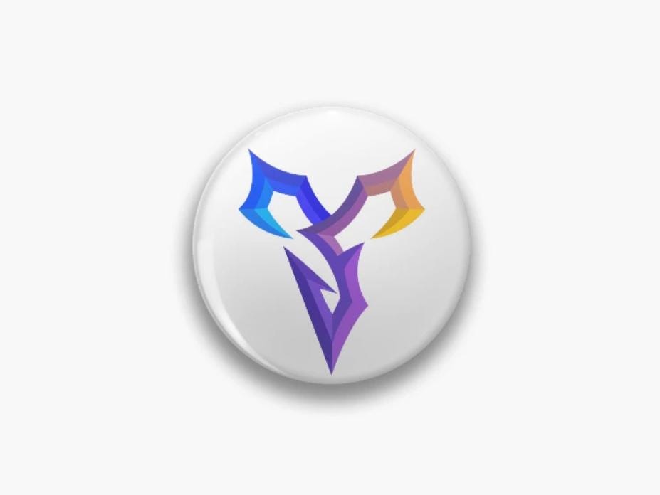 Final Fantasy X Zanarkand Abes Symbol in FFX Logo Colors - Vector ...