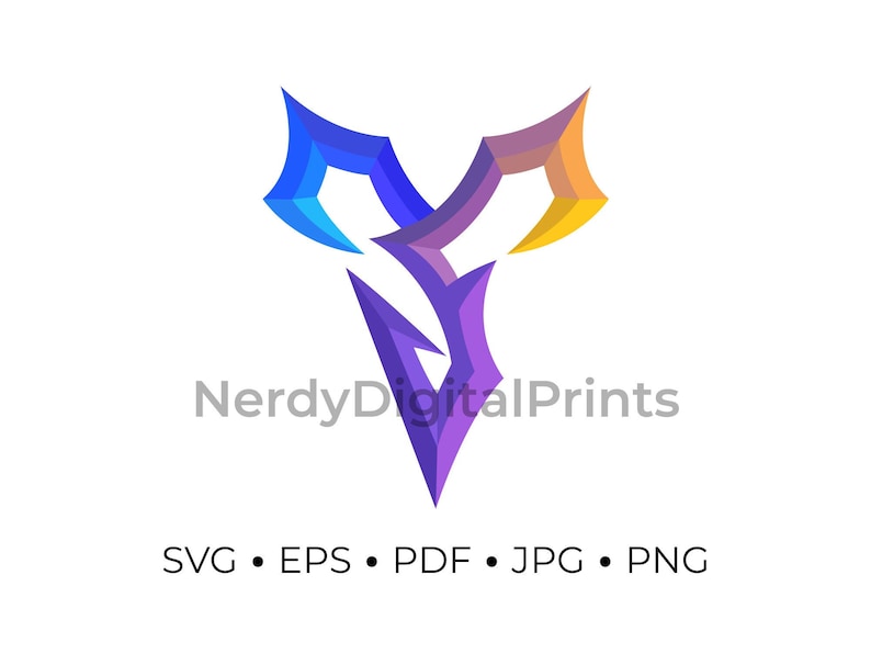 Final Fantasy X Zanarkand Abes Symbol in FFX Logo Colors - Vector ...