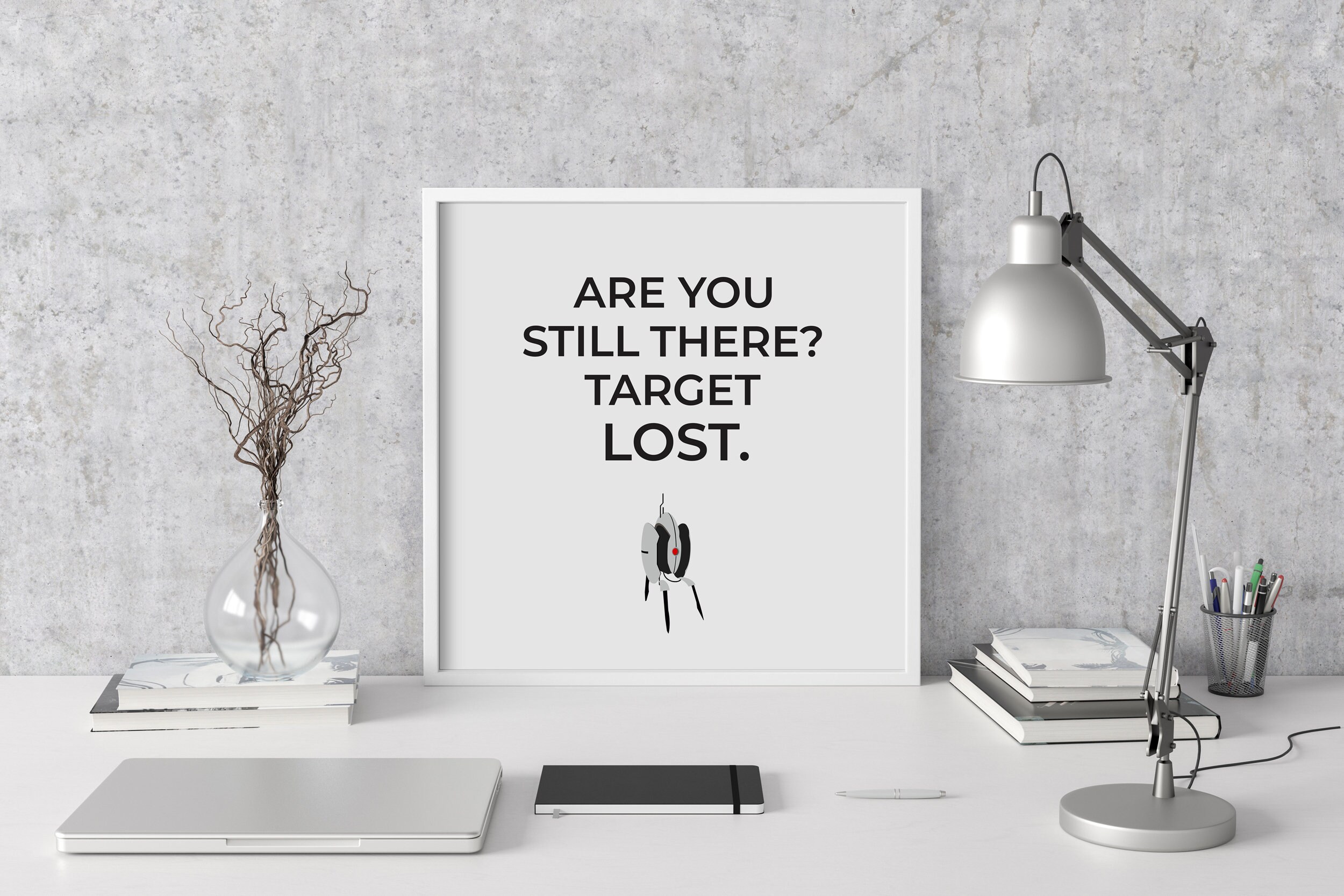 Portal Turret "are You Still There? Target Lost." Quote Art Print ...