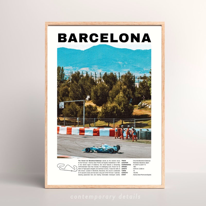 Grand Prix Spanish Poster - Etsy