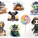 155 PNG Halloween Mega Bundle Clipart, Halloween Watercolor, Cute ...