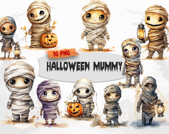 Watercolor Halloween Kids Clipart Bundle / Cute Arts / Vampire, Witch ...