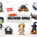155 PNG Halloween Mega Bundle Clipart, Halloween Watercolor, Cute ...