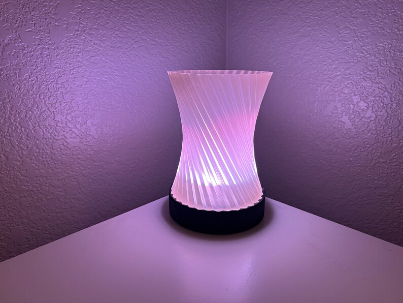 3D Printed Color-changing Desk Lamp With Remote Control - Etsy