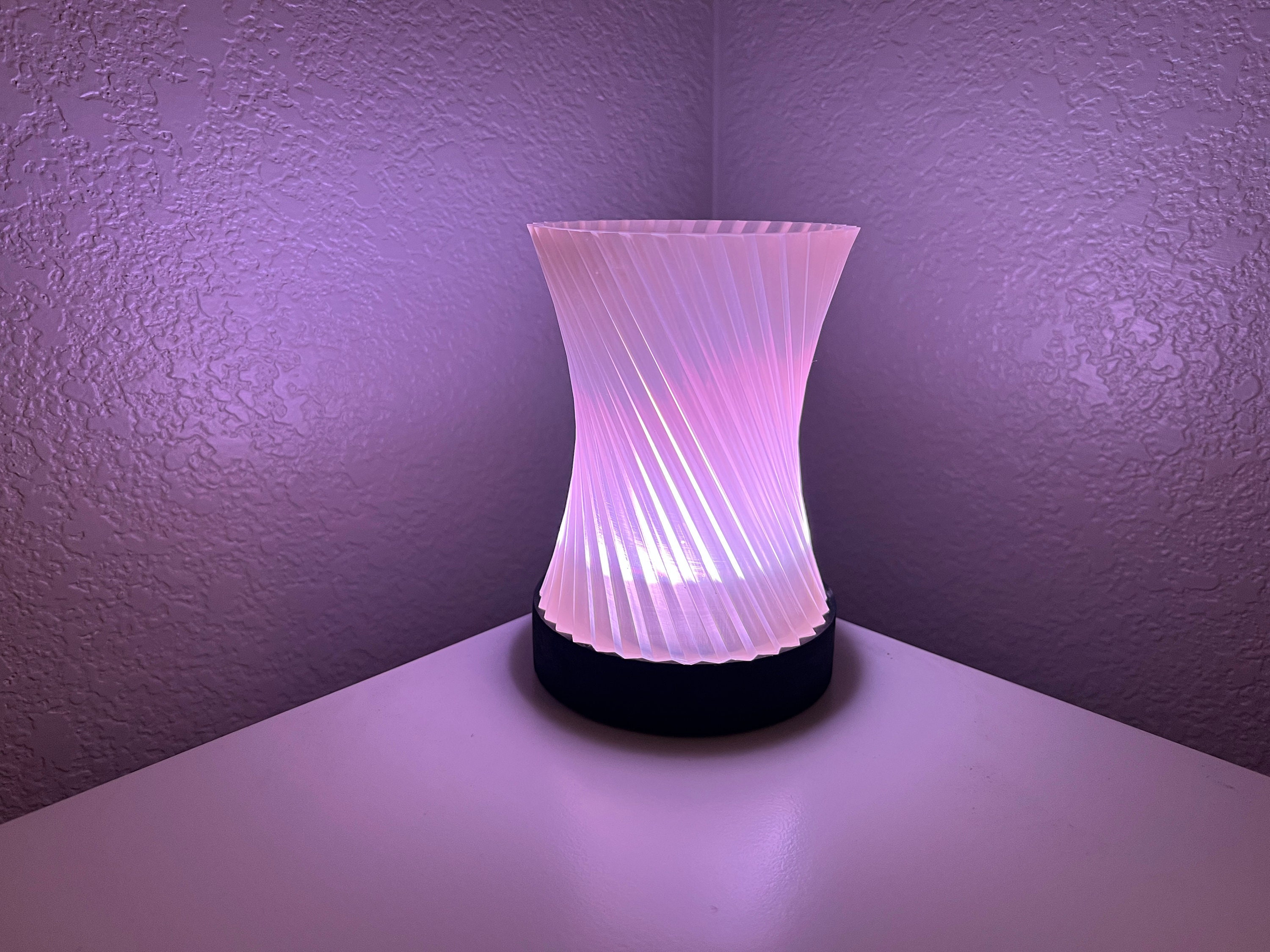 3D Printed Color-changing Desk Lamp With Remote Control - Etsy