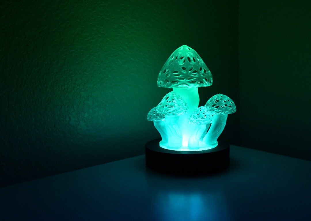 Magical Mushroom Cluster Lamp -3D Printed Color Changing Lamp - Etsy