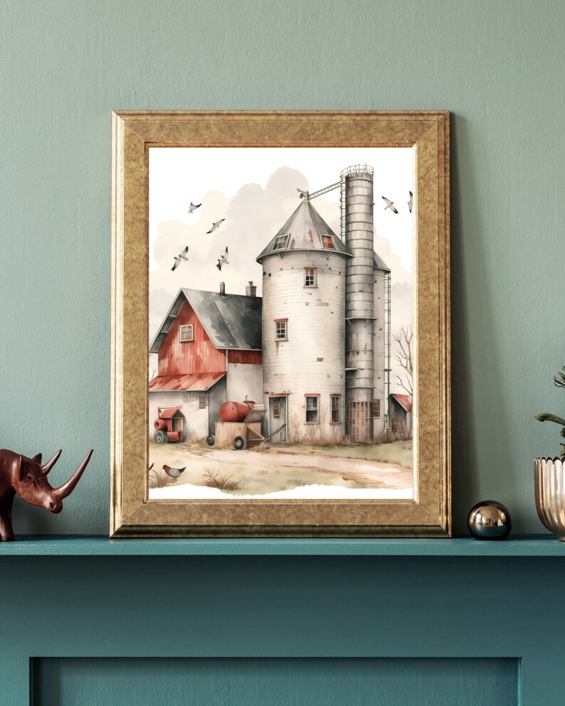 Rural Scenes, Farmhouse Prints, Farmhouse Wall Prints, Farmhouse Room ...