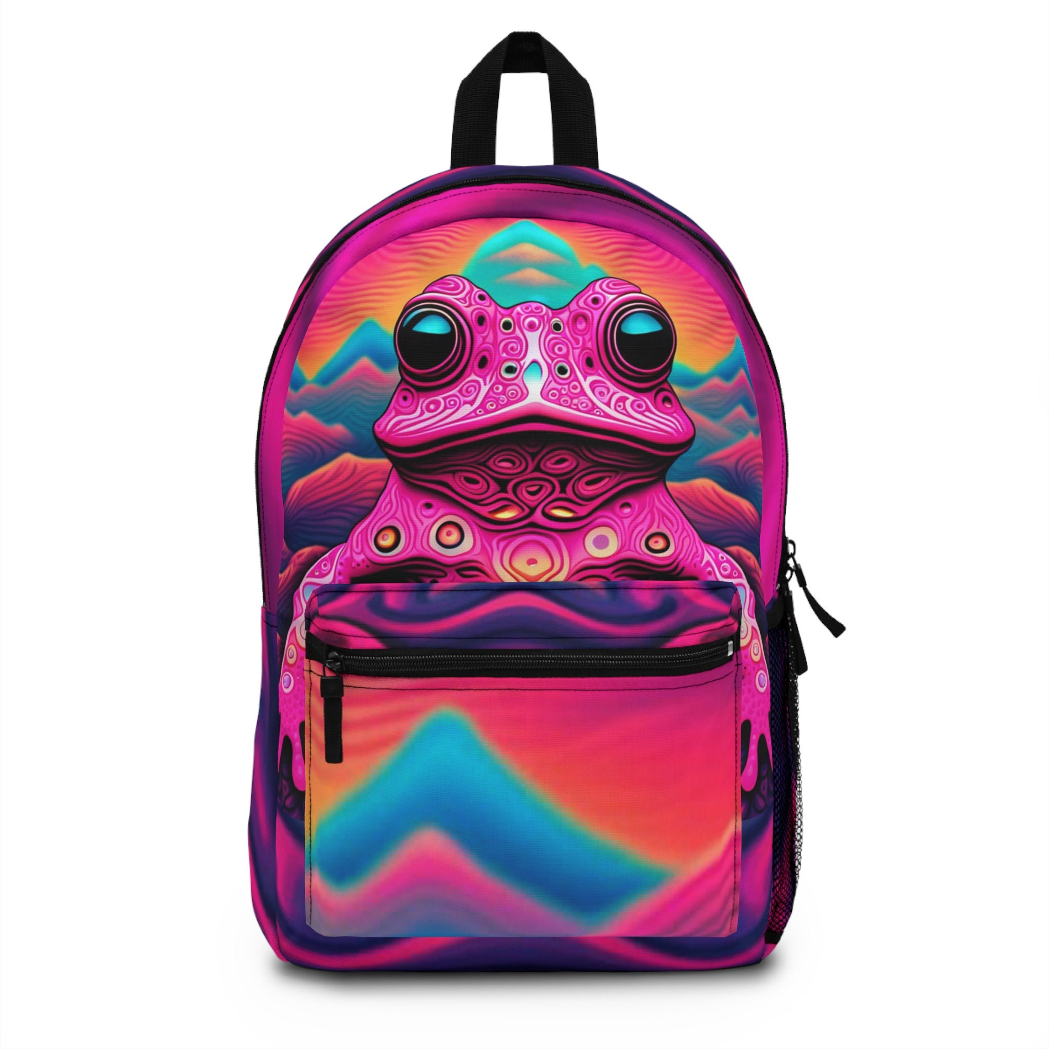 Psychedelic Bufo Toad Art Backpack - Etsy