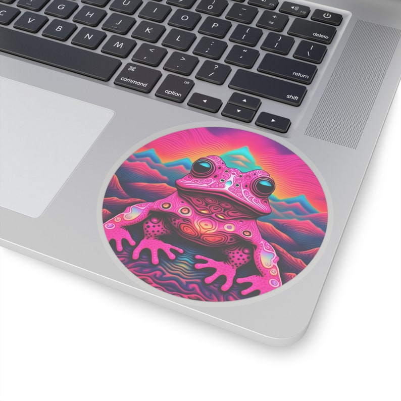 Psychedelic Bufo Toad Sticker - Etsy