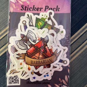Dnd Class Sticker Pack for Journals, Planners, Water Bottles, Laptops ...
