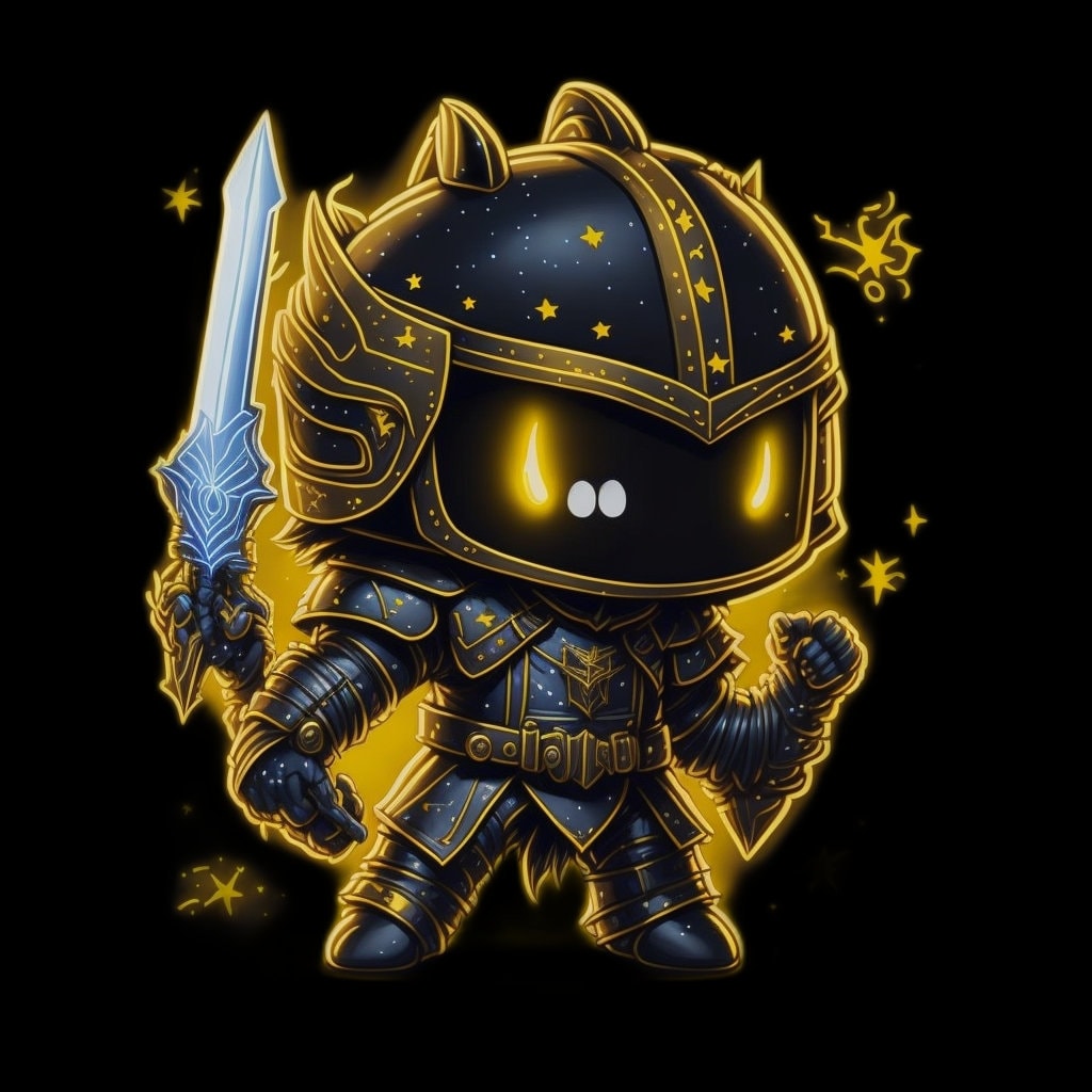 Magic Knight Clipart Bundle, Black Knight Clipart, Knight Digital ...