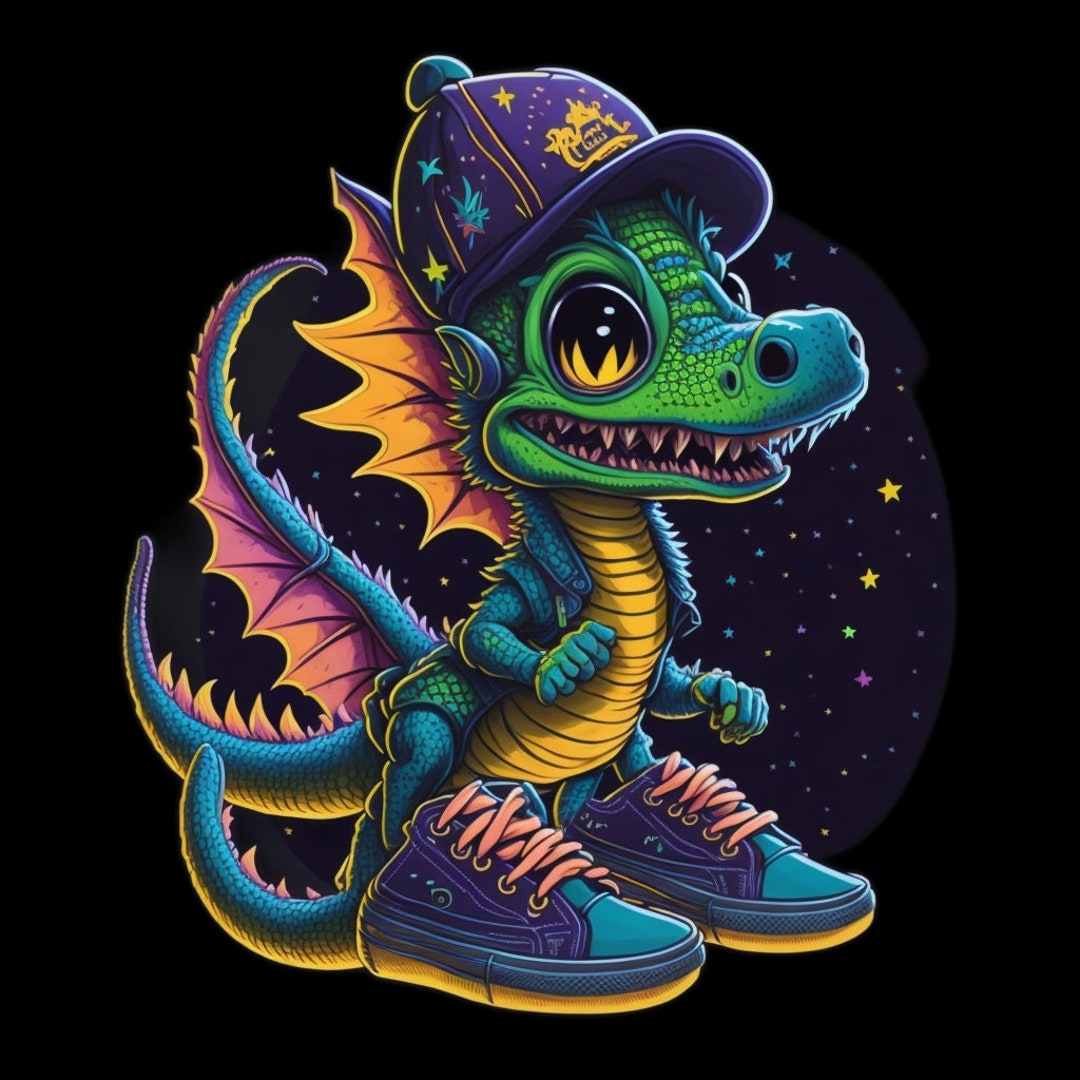 Magic Dragon Clipart Bundle, Rainbow Dragon Clipart, Dragon Digital ...