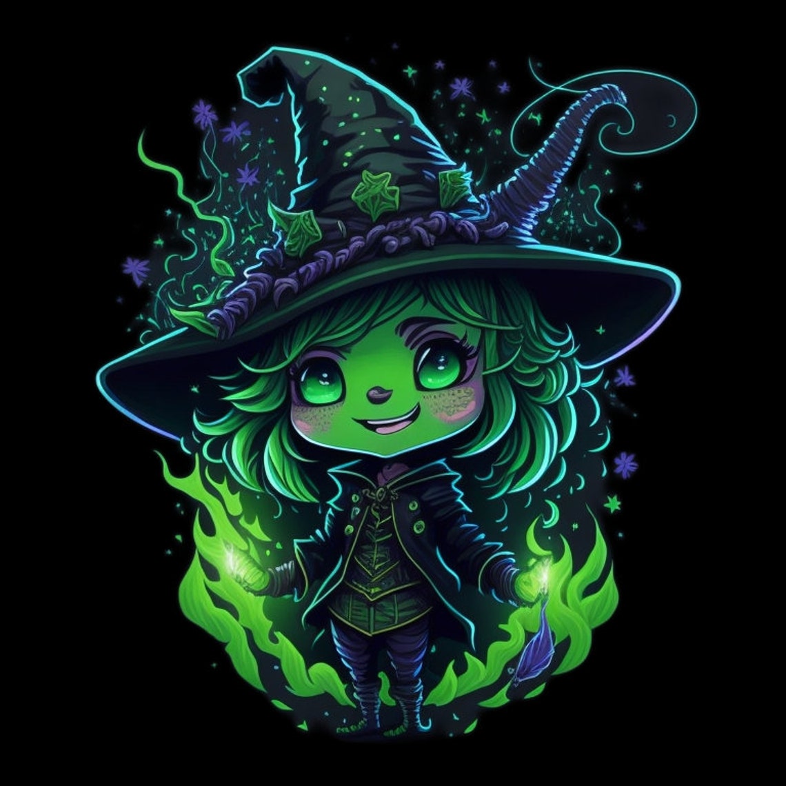 Magic Witch Clipart Bundle Witch PNG Bundle Witch Digital - Etsy