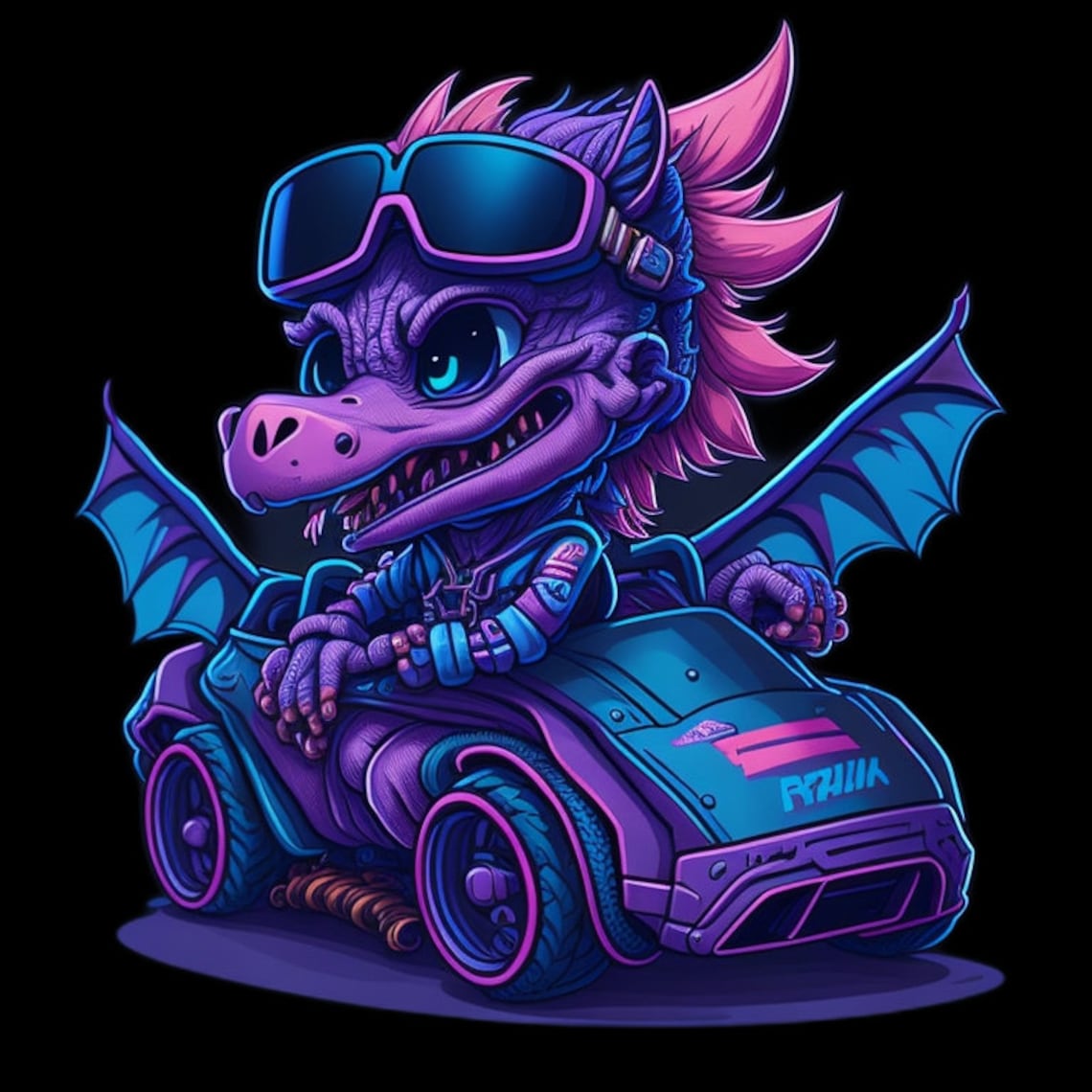 Magic Dragon Clipart Bundle, Blue Dragon Clipart, Dragon Digital ...