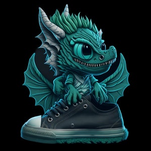 Magic Dragon Clipart Bundle, Blue Dragon Clipart, Dragon Digital ...