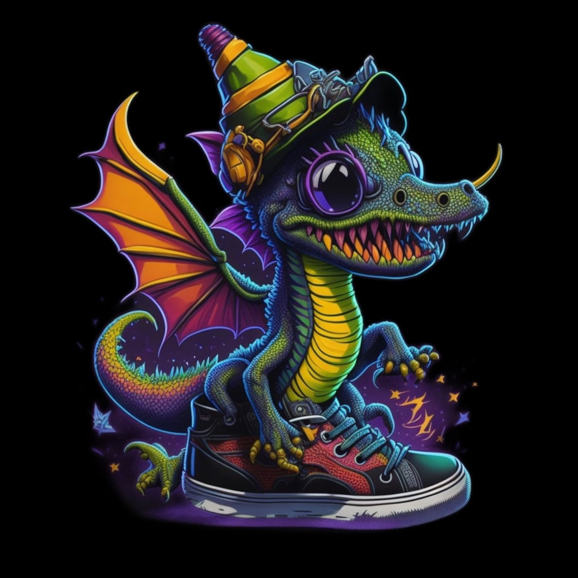 Magic Dragon Clipart Bundle, Rainbow Dragon Clipart, Dragon Digital ...