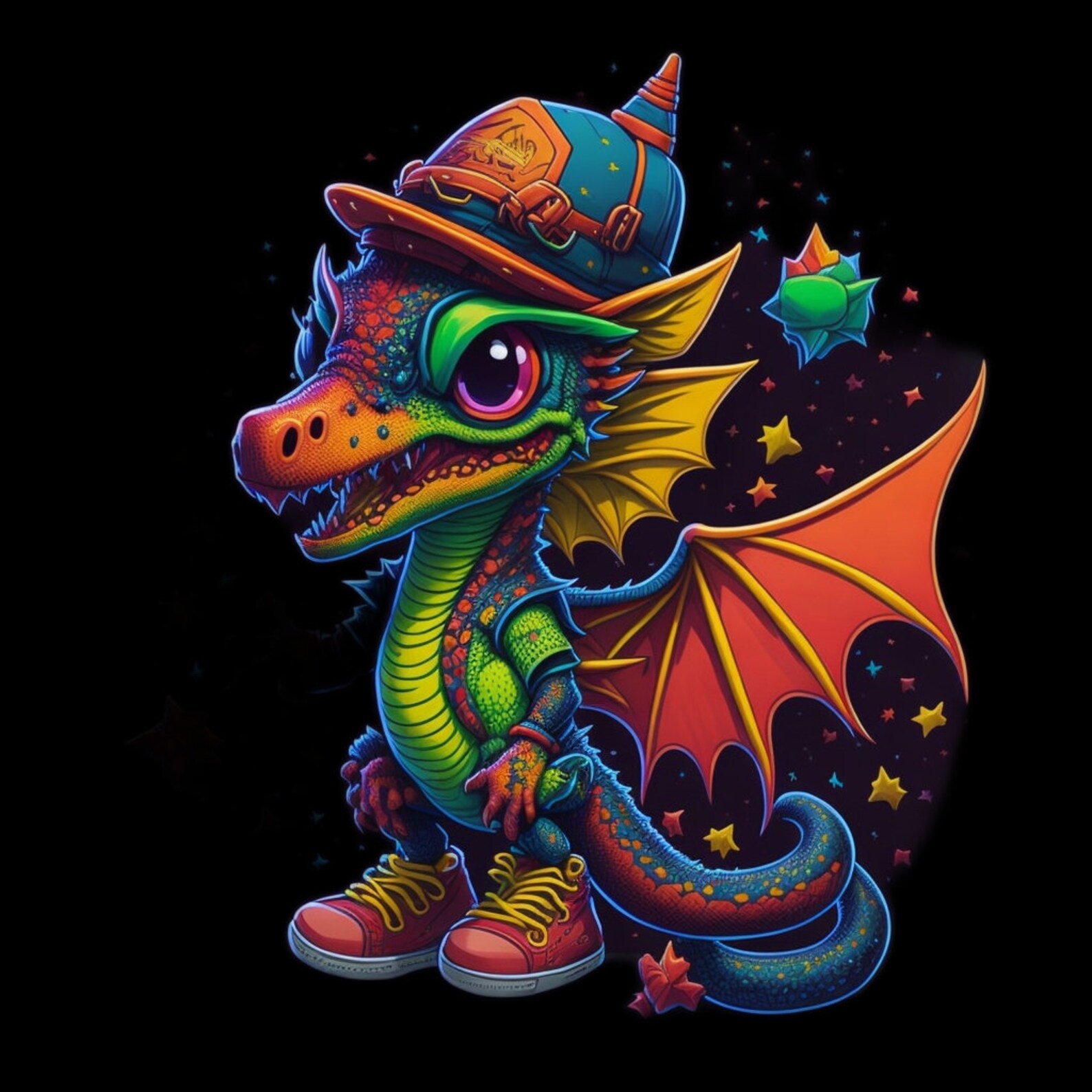 Magic Dragon Clipart Bundle, Rainbow Dragon Clipart, Dragon Digital ...