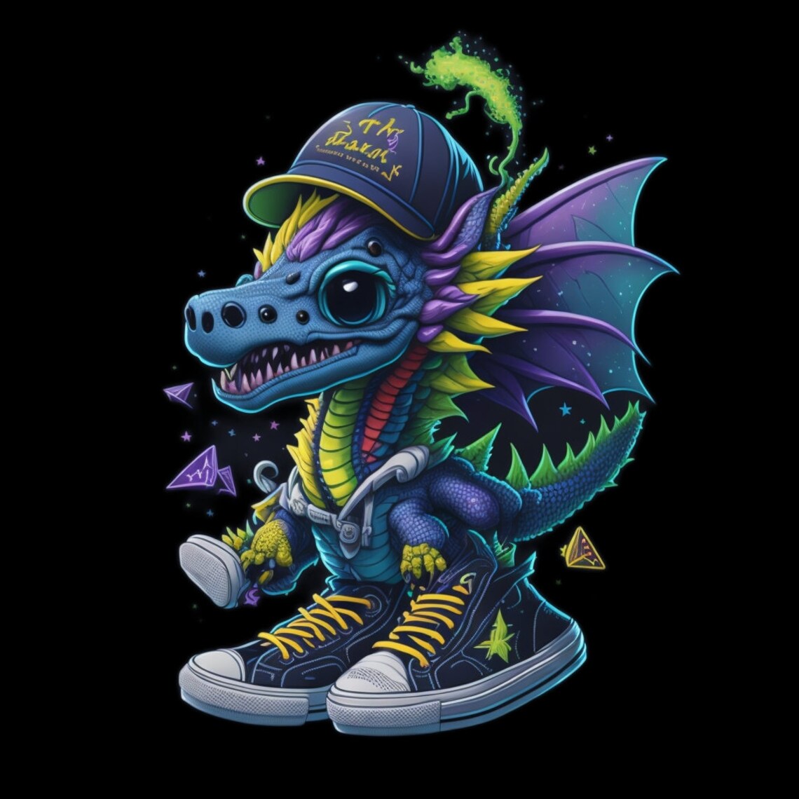 Magic Dragon Clipart Bundle, Rainbow Dragon Clipart, Dragon Digital ...