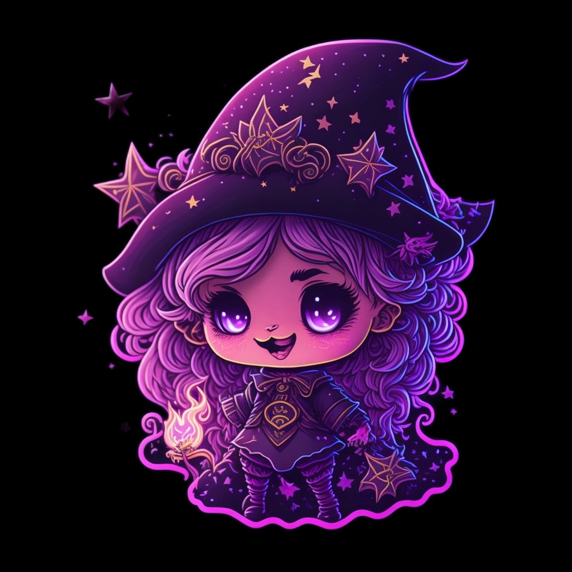 Magic Witch Clipart Bundle, Witch PNG Bundle, Witch Digital Scrapbook ...