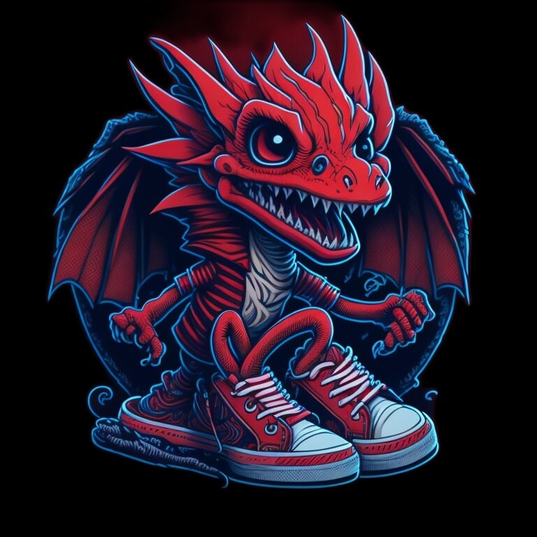 Magic Dragon Clipart Bundle Red Dragon Clipart Dragon - Etsy