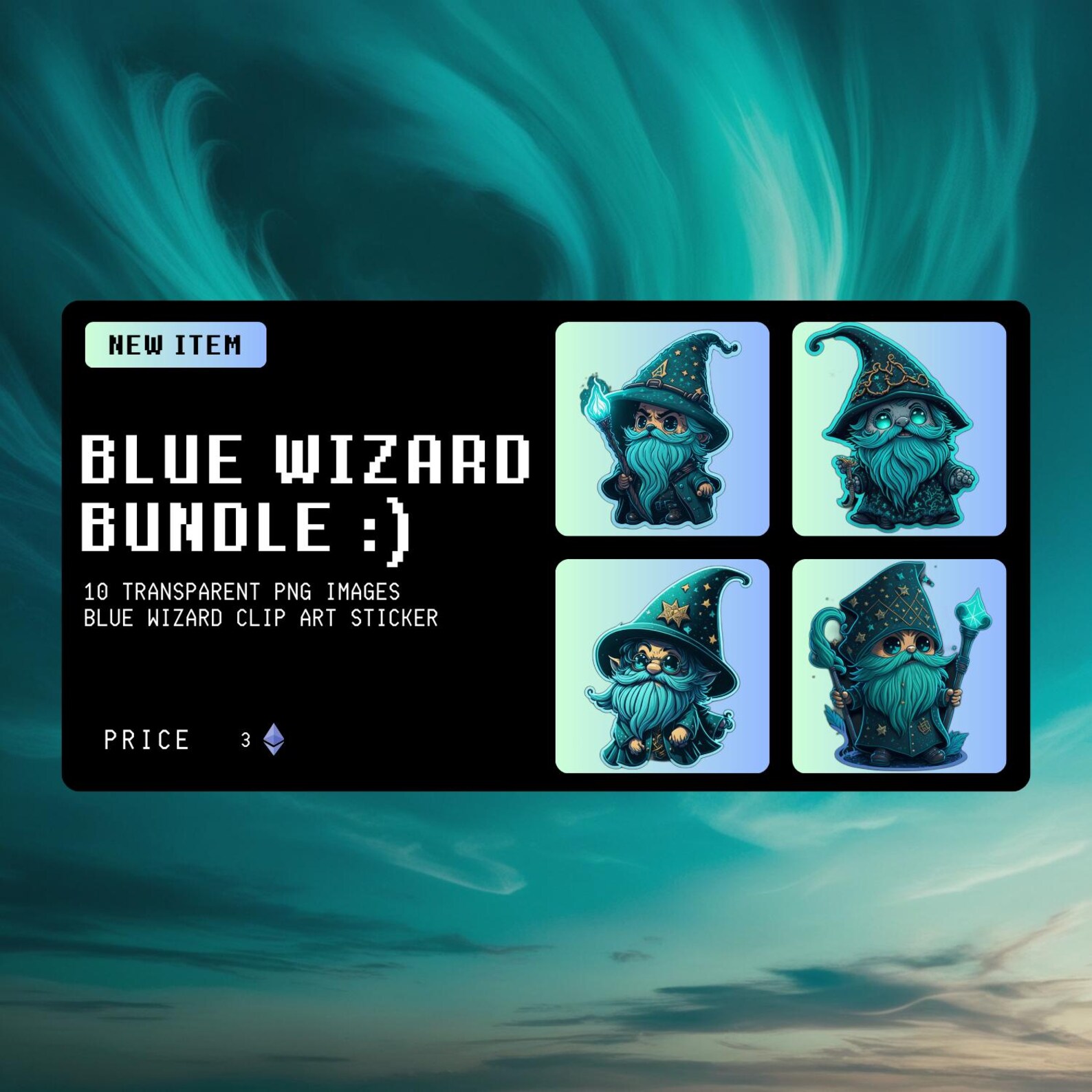 Magic Wizard Clipart Bundle, Wizard PNG Bundle, Wizard Digital ...