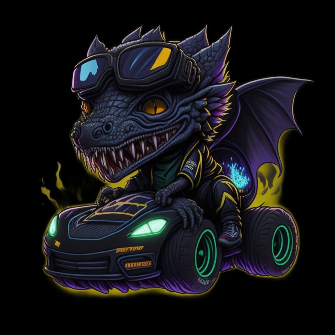 Magic Dragon Clipart Bundle Black Dragon Clipart Dragon - Etsy