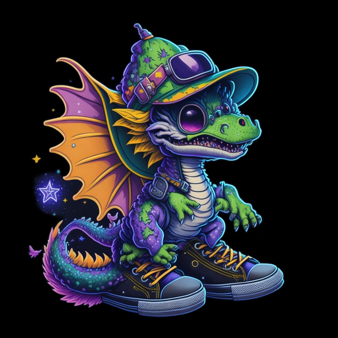 Magic Dragon Clipart Bundle, Rainbow Dragon Clipart, Dragon Digital ...