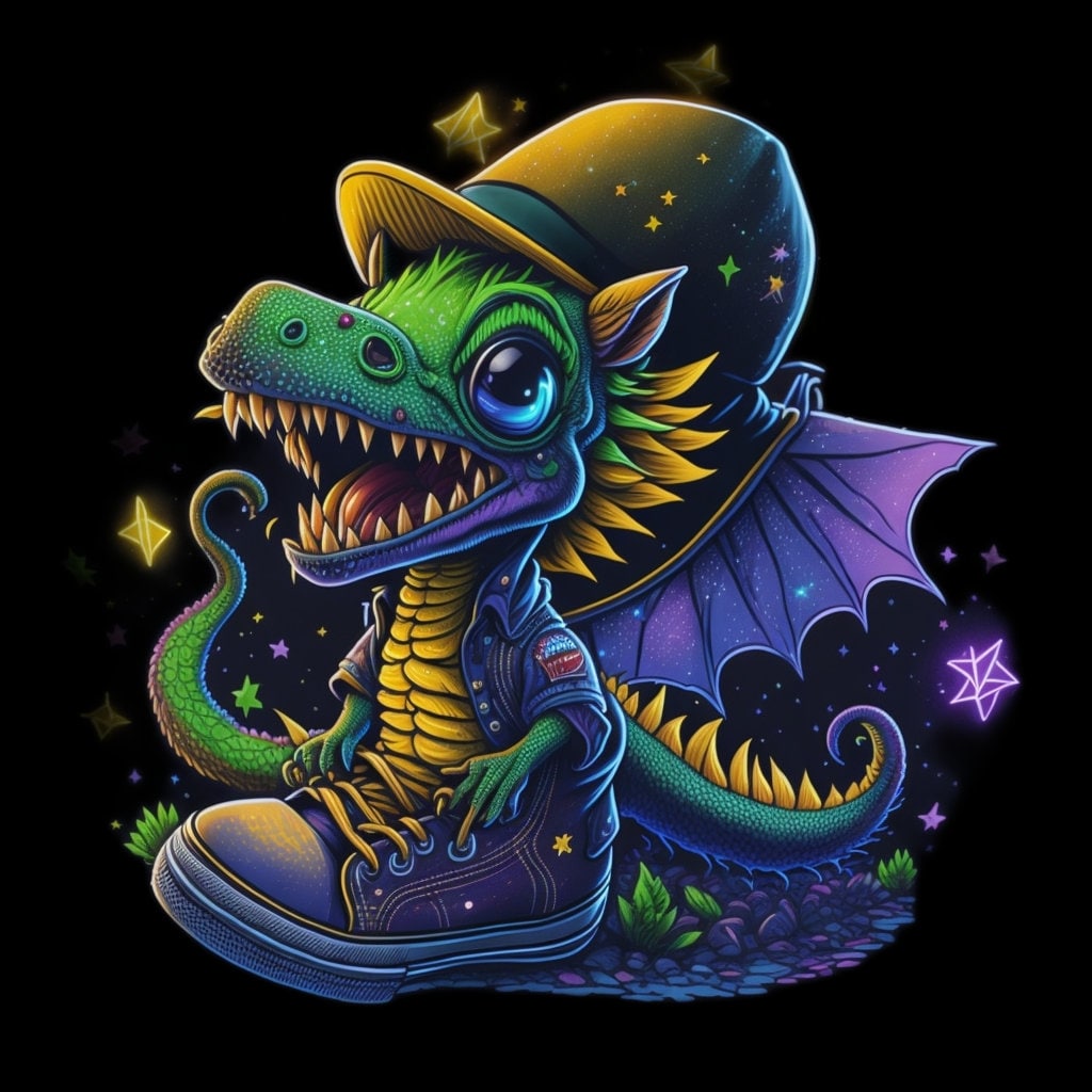 Magic Dragon Clipart Bundle, Rainbow Dragon Clipart, Dragon Digital ...