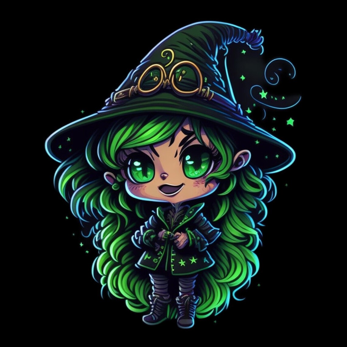 Magic Witch Clipart Bundle Witch PNG Bundle Witch Digital - Etsy