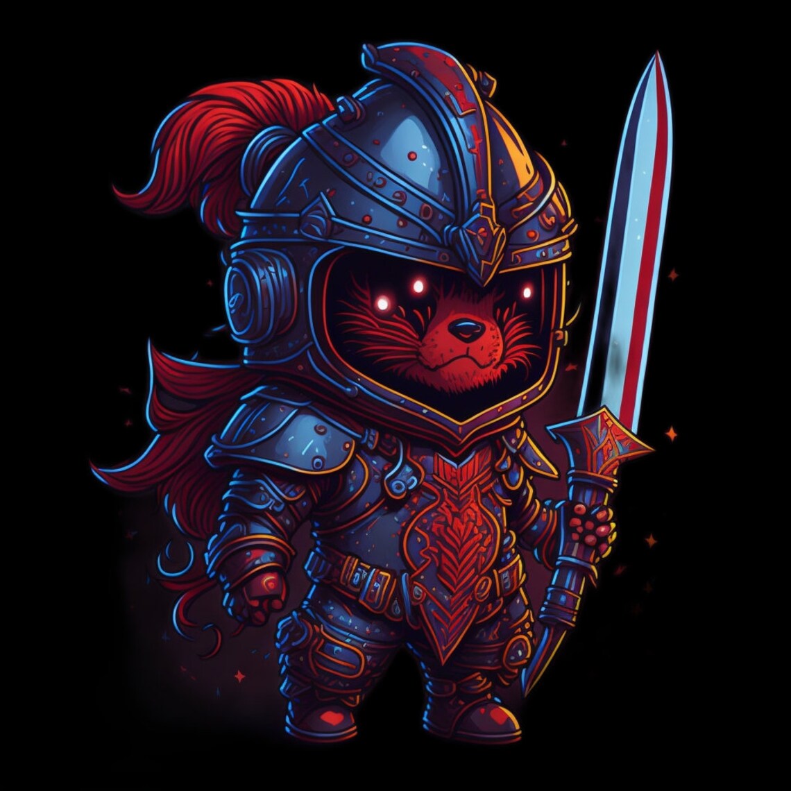 Magic Knight Clipart Bundle Red Knight Clipart Knight - Etsy