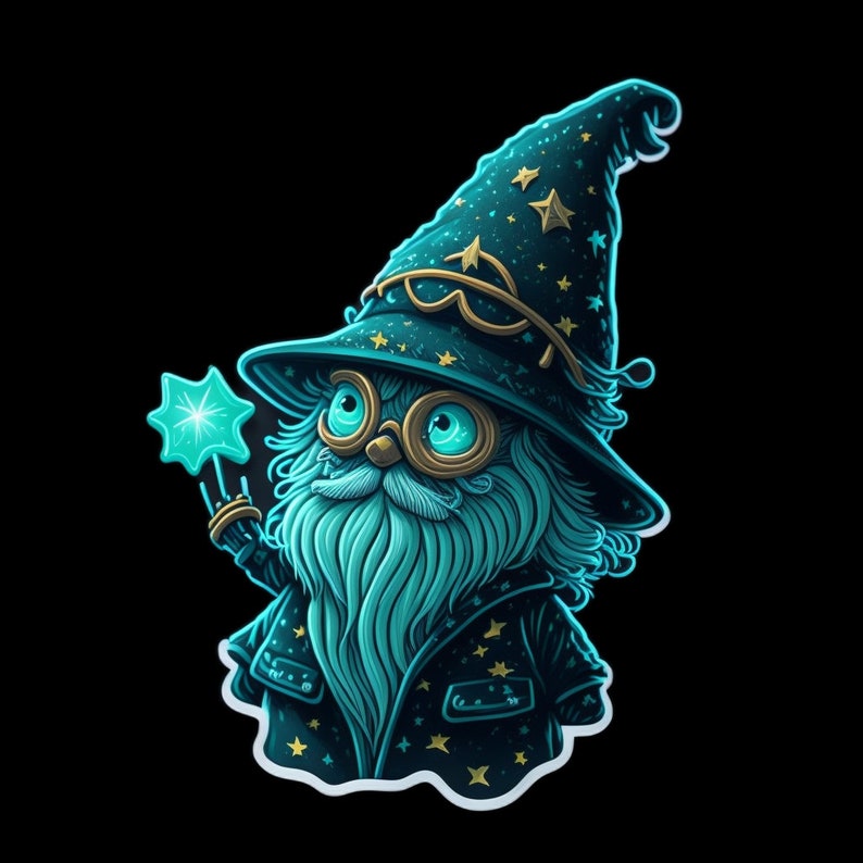 Magic Wizard Clipart Bundle, Wizard PNG Bundle, Wizard Digital ...