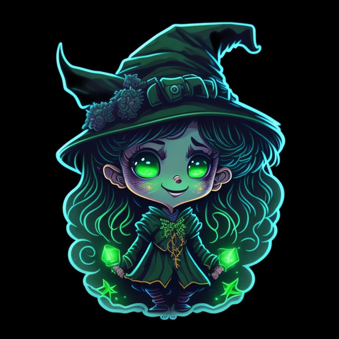 Magic Witch Clipart Bundle Witch PNG Bundle Witch Digital - Etsy