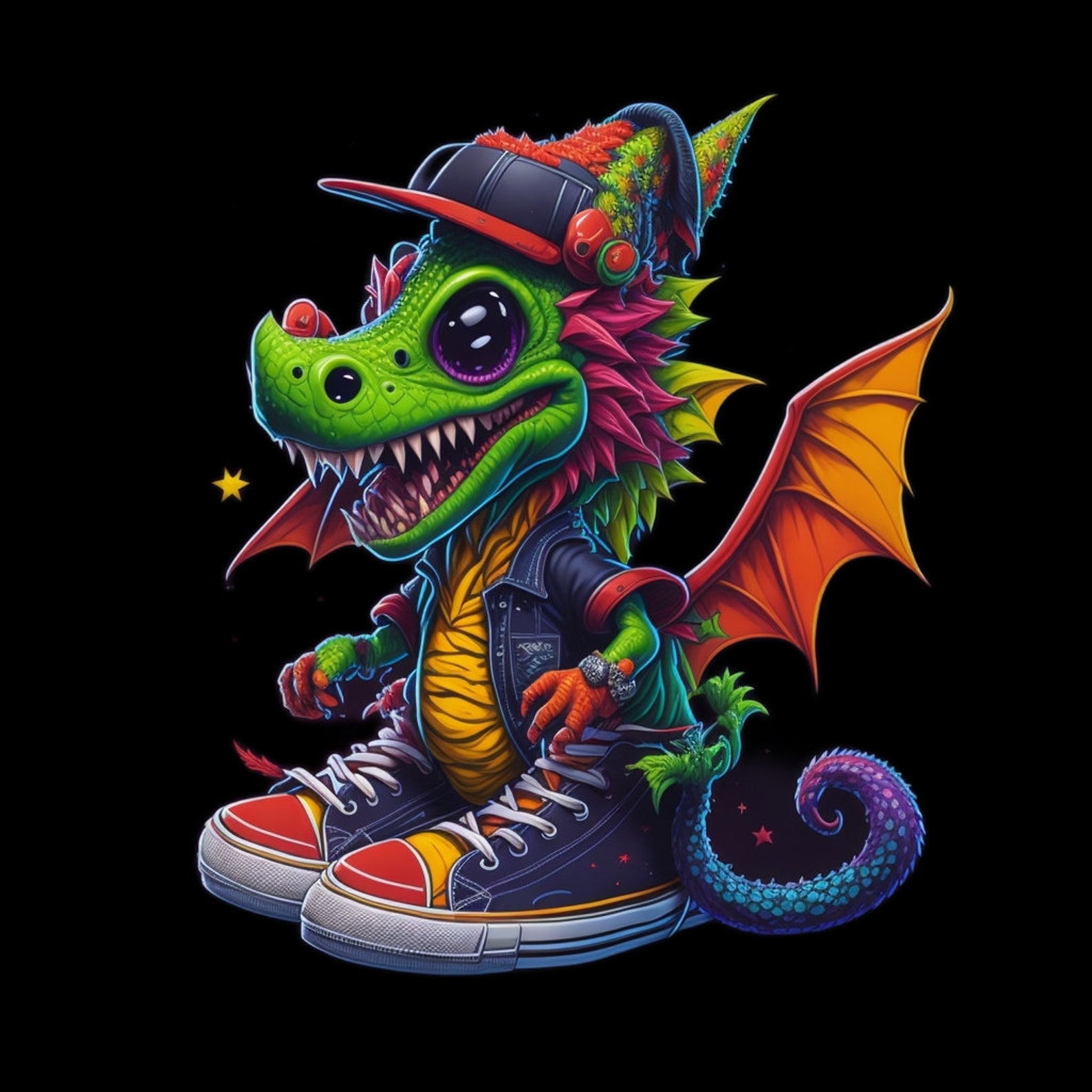 Magic Dragon Clipart Bundle, Rainbow Dragon Clipart, Dragon Digital ...