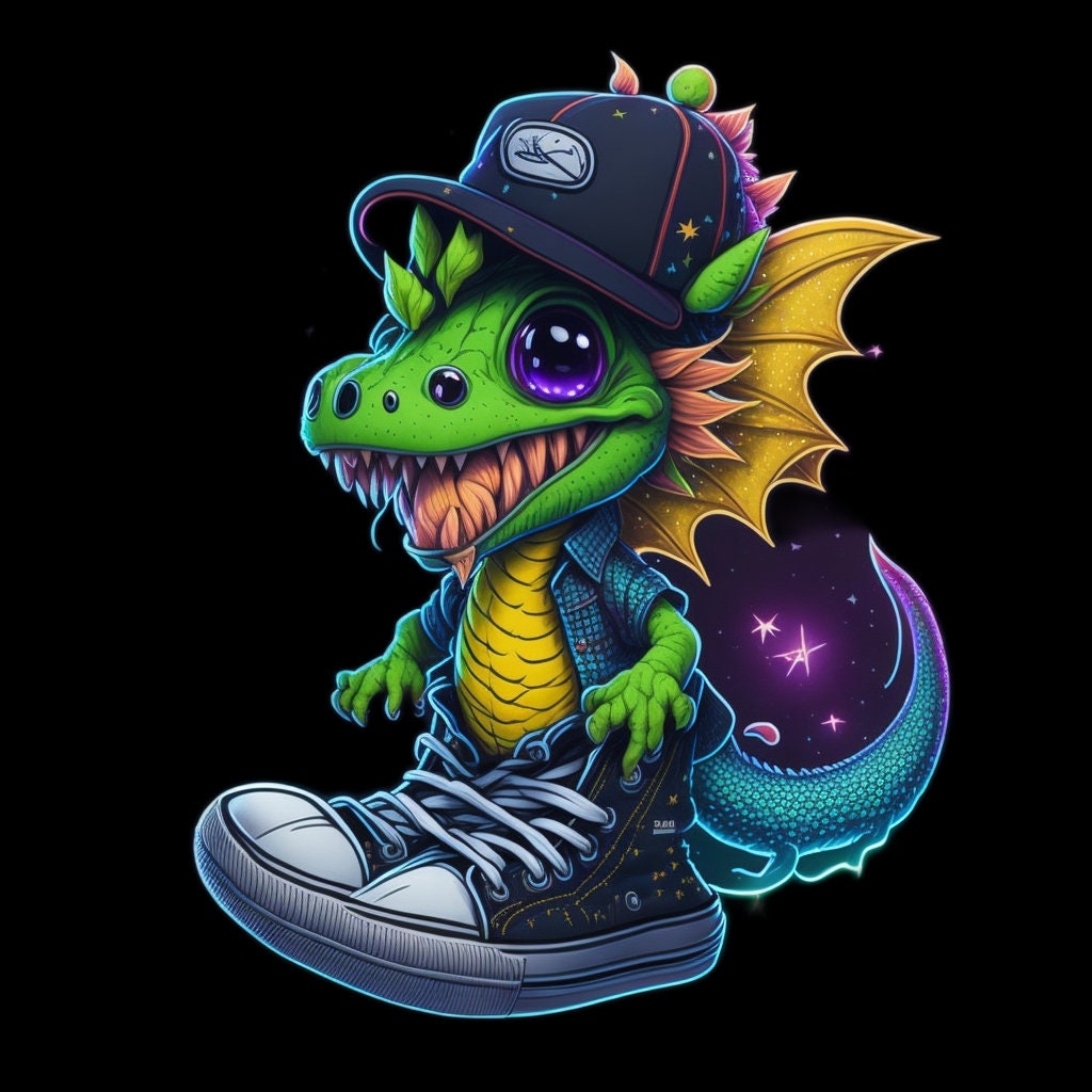 Magic Dragon Clipart Bundle, Rainbow Dragon Clipart, Dragon Digital ...