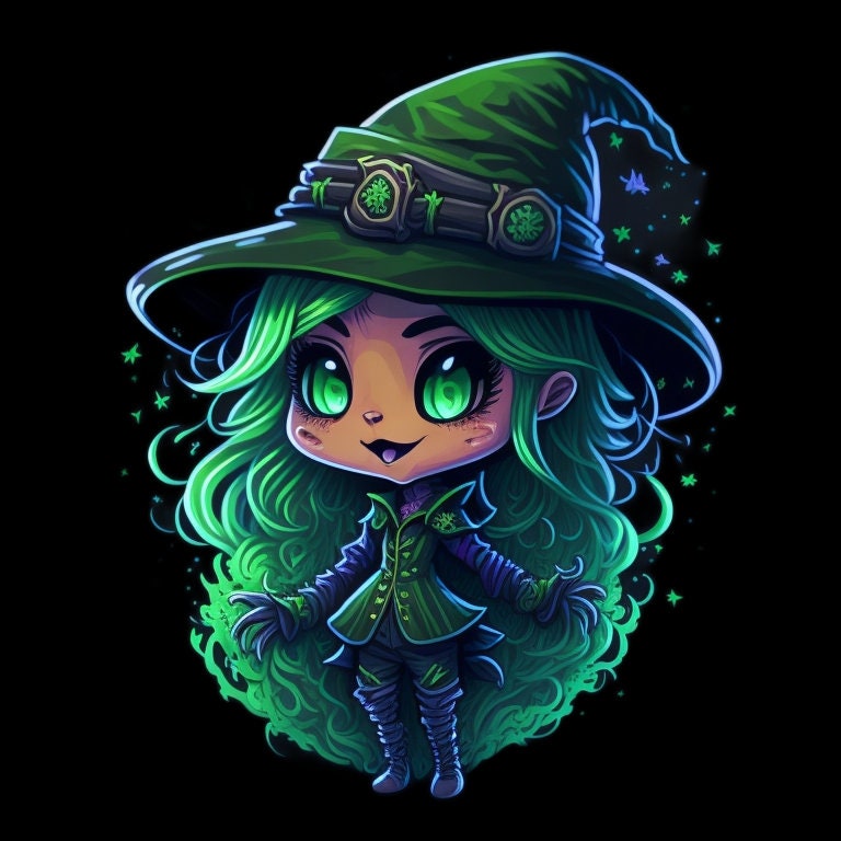 Magic Witch Clipart Bundle, Witch PNG Bundle, Witch Digital Scrapbook ...