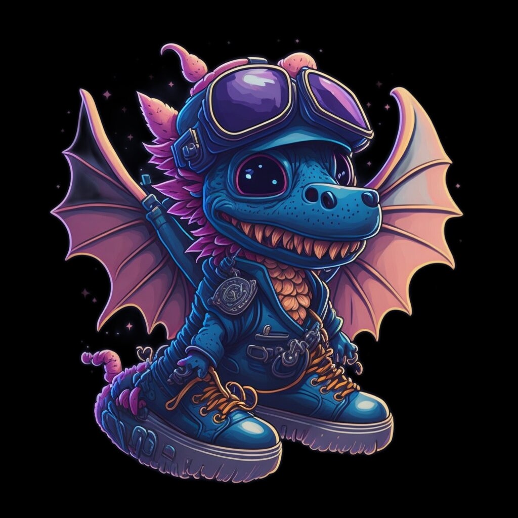 Magic Dragon Clipart Bundle, Blue Dragon Clipart, Dragon Digital ...