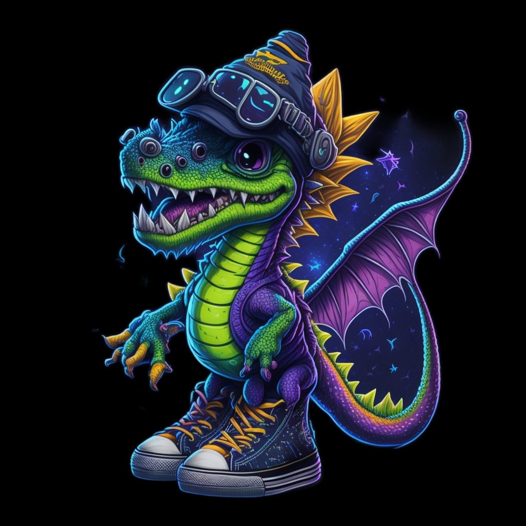 Magic Dragon Clipart Bundle, Rainbow Dragon Clipart, Dragon Digital ...