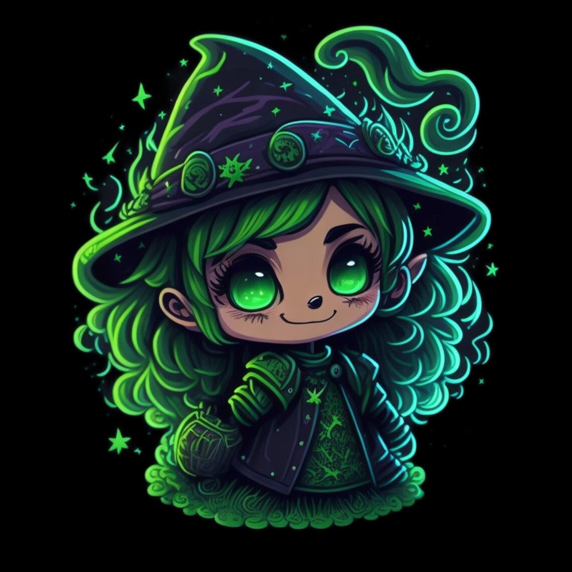 Magic Witch Clipart Bundle Witch PNG Bundle Witch Digital - Etsy