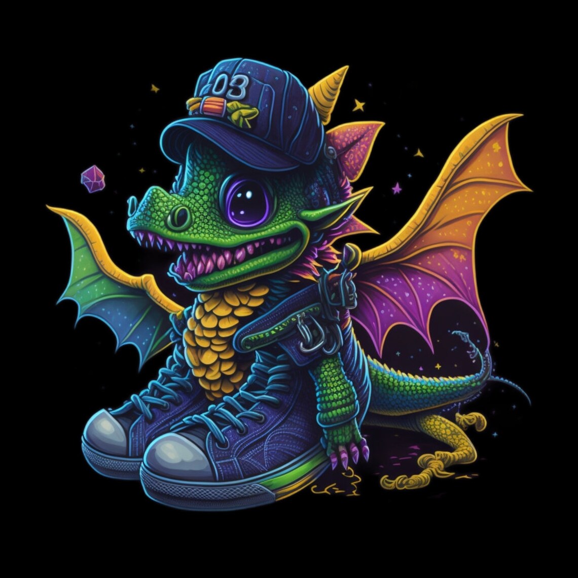 Magic Dragon Clipart Bundle, Rainbow Dragon Clipart, Dragon Digital ...