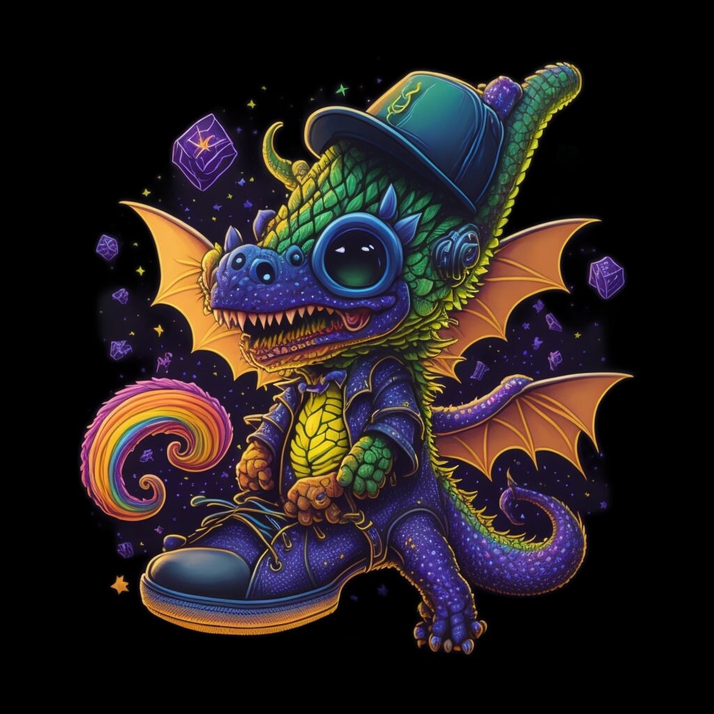 Magic Dragon Clipart Bundle, Rainbow Dragon Clipart, Dragon Digital ...