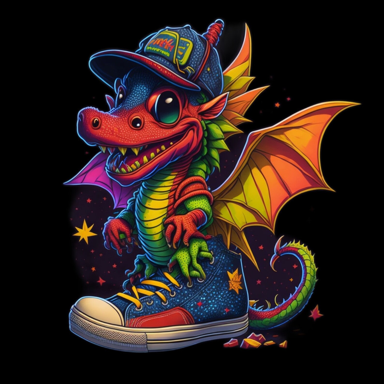 Magic Dragon Clipart Bundle, Rainbow Dragon Clipart, Dragon Digital ...