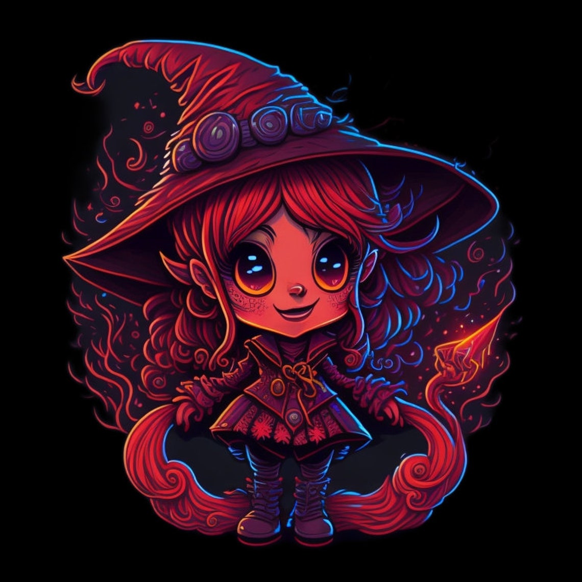Magic Witch Clipart Bundle, Witch PNG Bundle, Witch Digital Scrapbook ...