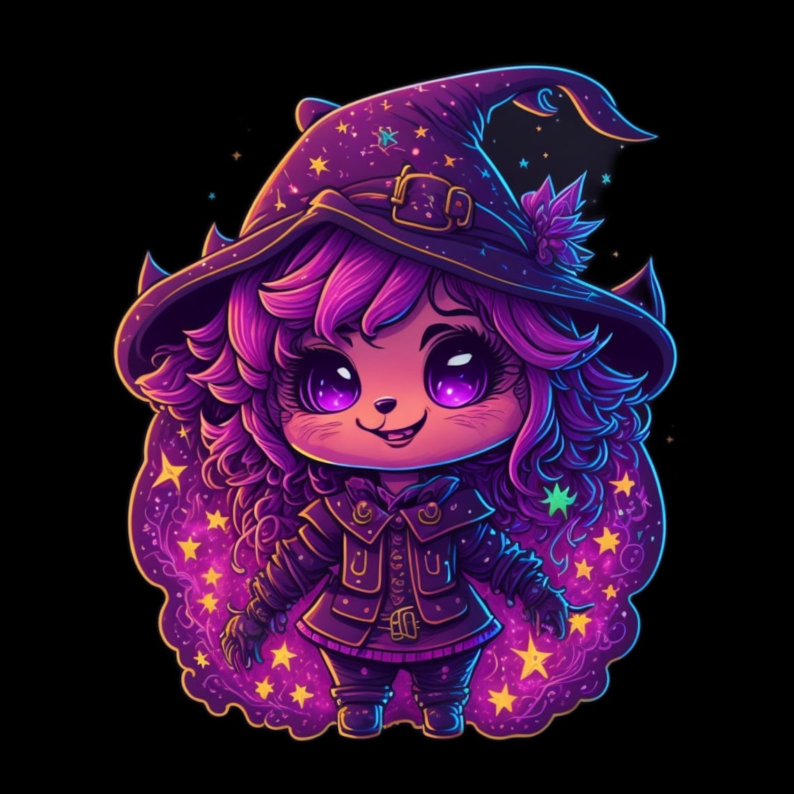 Magic Witch Clipart Bundle, Witch PNG Bundle, Witch Digital Scrapbook ...