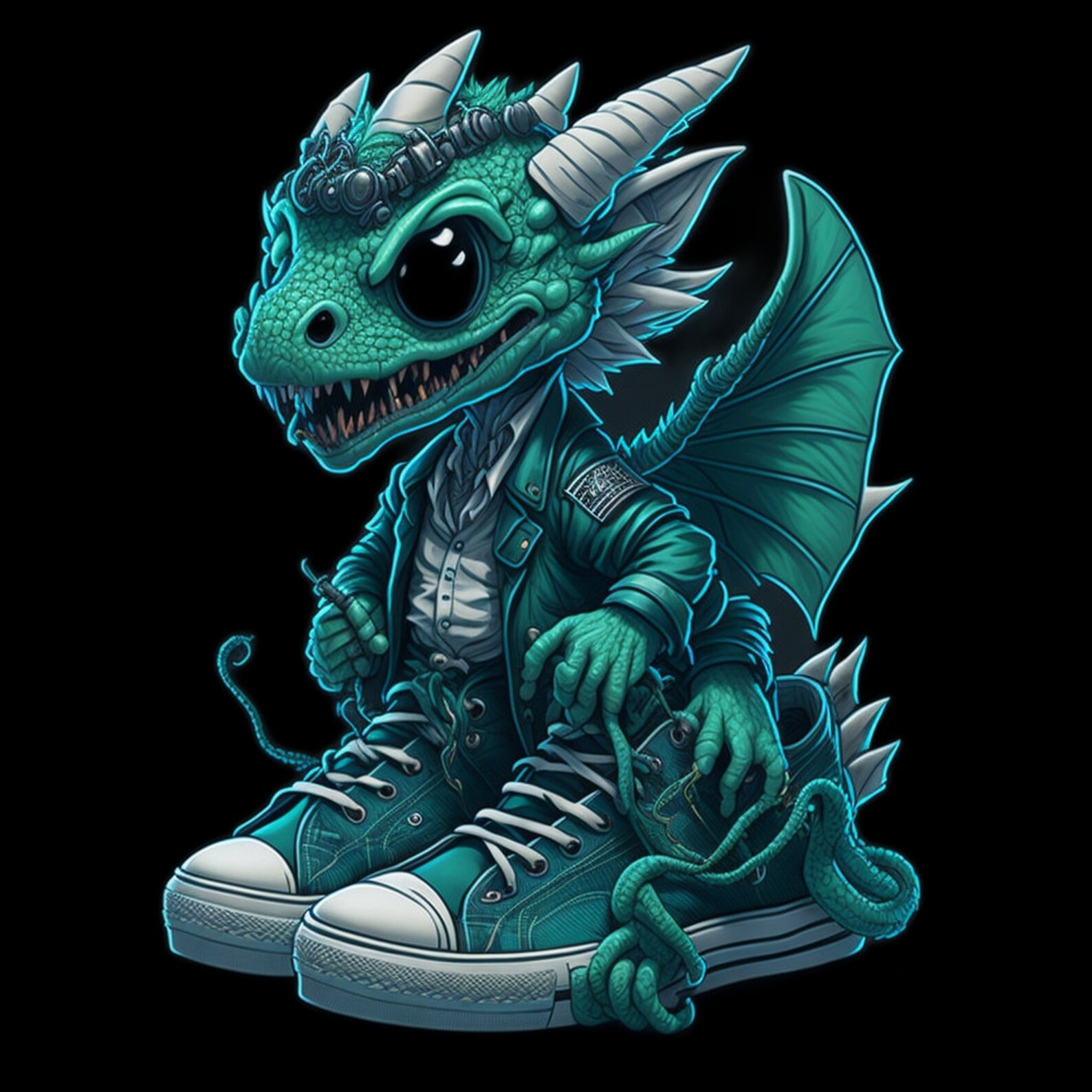Magic Dragon Clipart Bundle, Blue Dragon Clipart, Dragon Digital ...