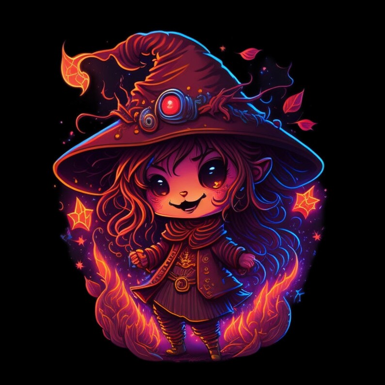 Magic Witch Clipart Bundle, Witch PNG Bundle, Witch Digital Scrapbook ...